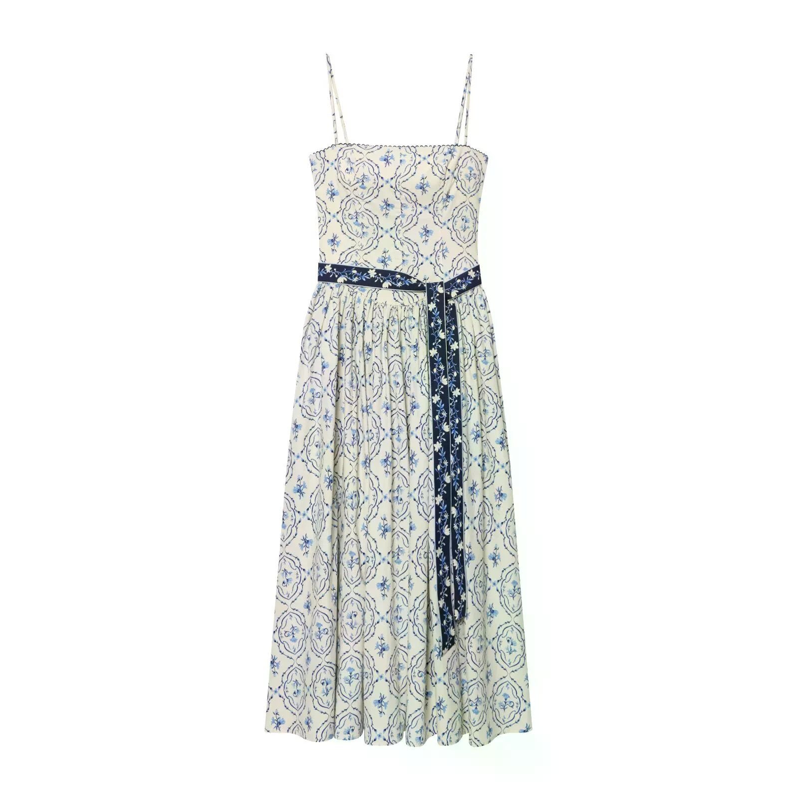 Loela Floral Maxi Dress in Blue – JamesC Boutique